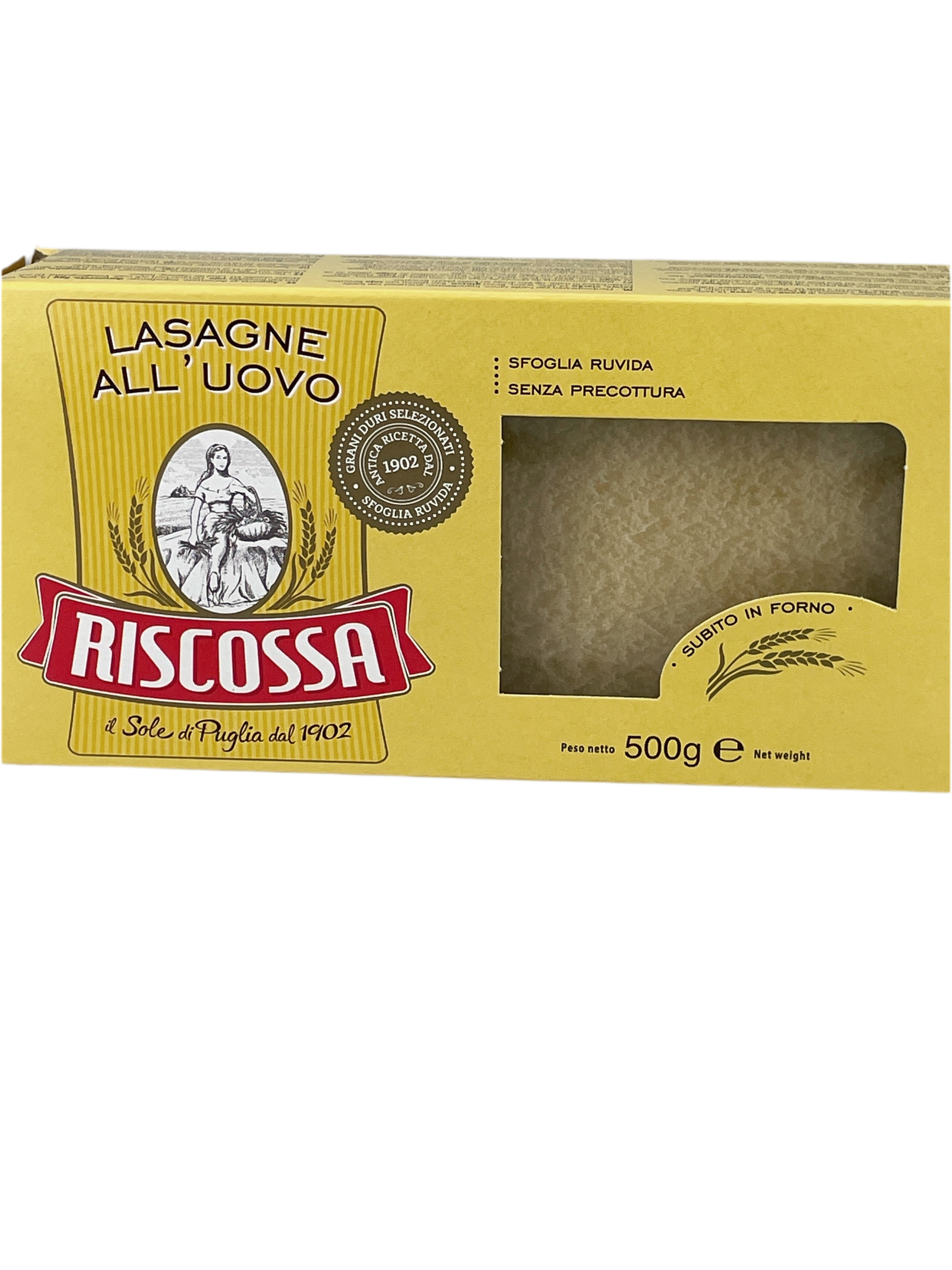 Lasagne all`Uovo - Riscossa- Lasagneplatten – Ital. Feinkost Dragone