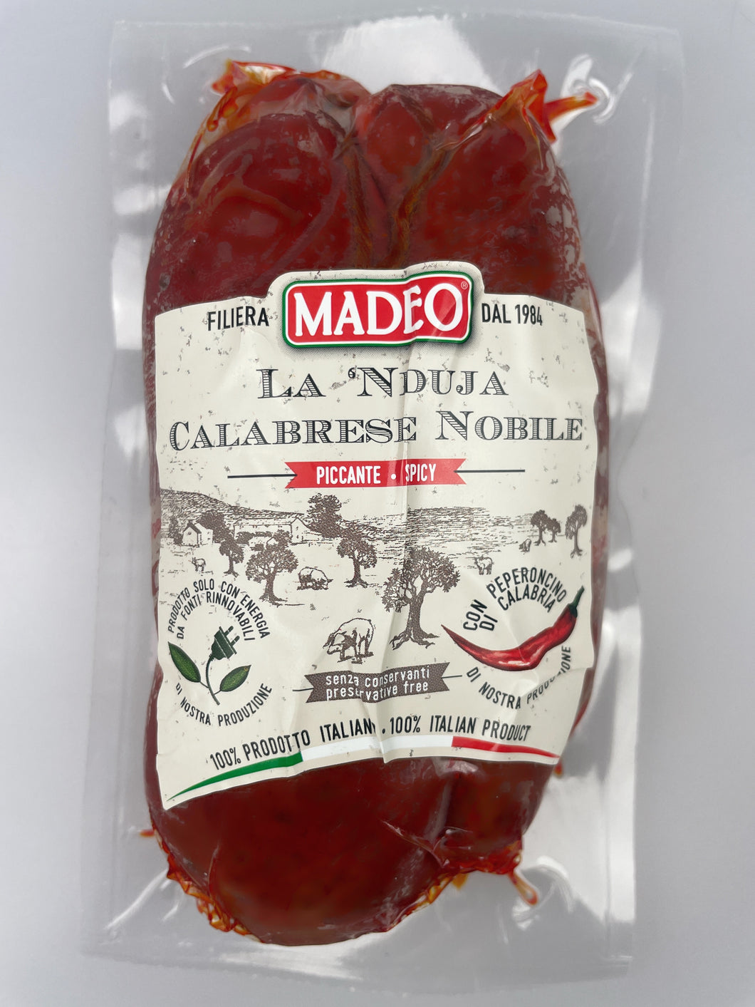 Nduja Calabrese – Madeo - Scharfe Streichwurst – Ital. Feinkost Dragone