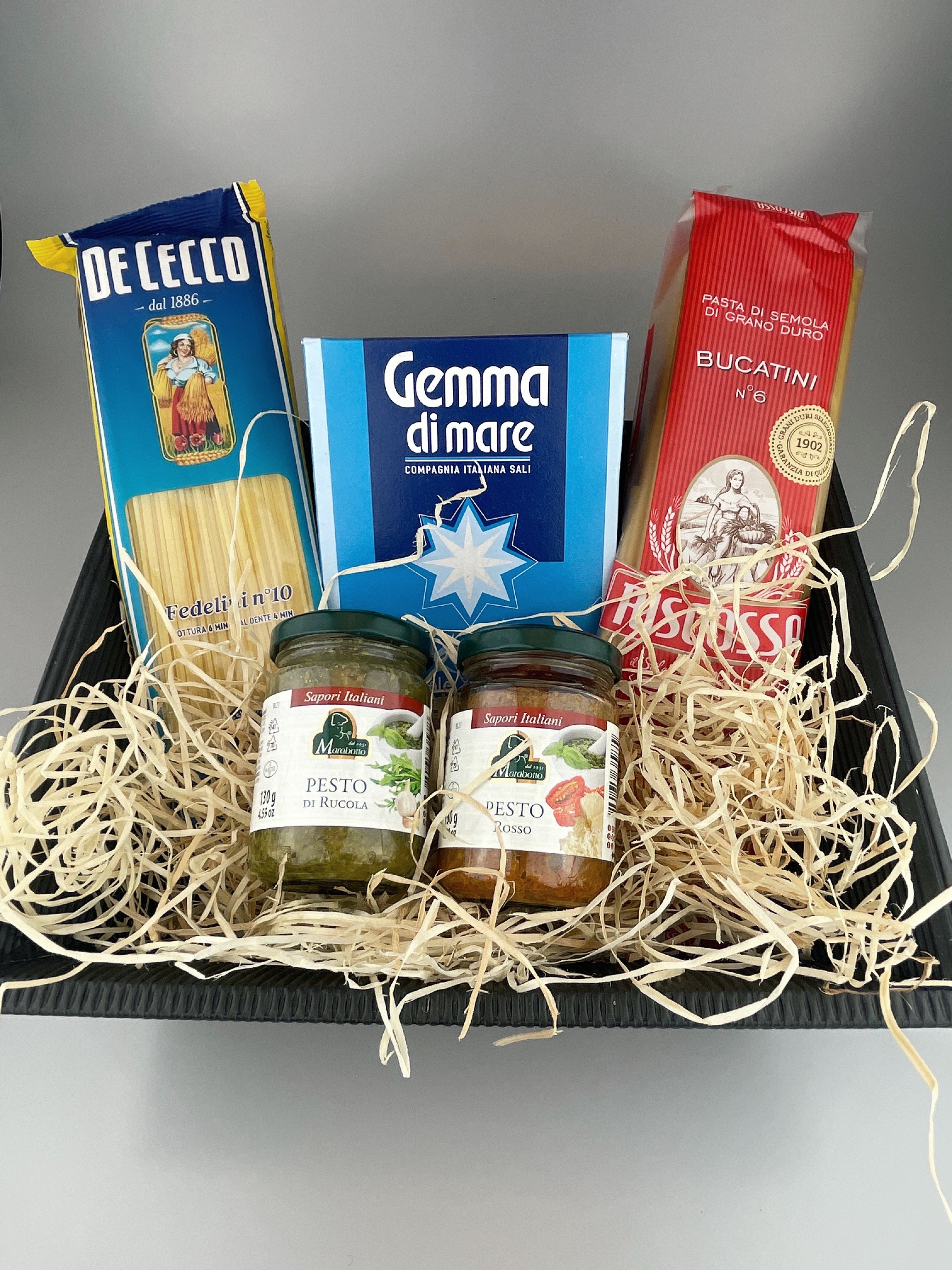 Präsentkorb "Pasta und Pesto" – Ital. Feinkost Dragone