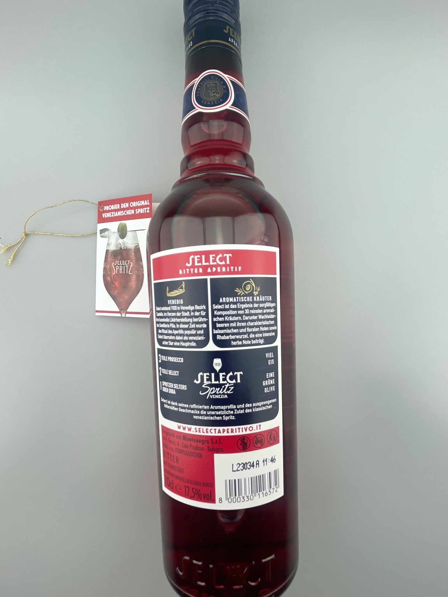 Select Venezia Bitter Aperitivo - Pilla - Venezianischer Bitter Aperit ...