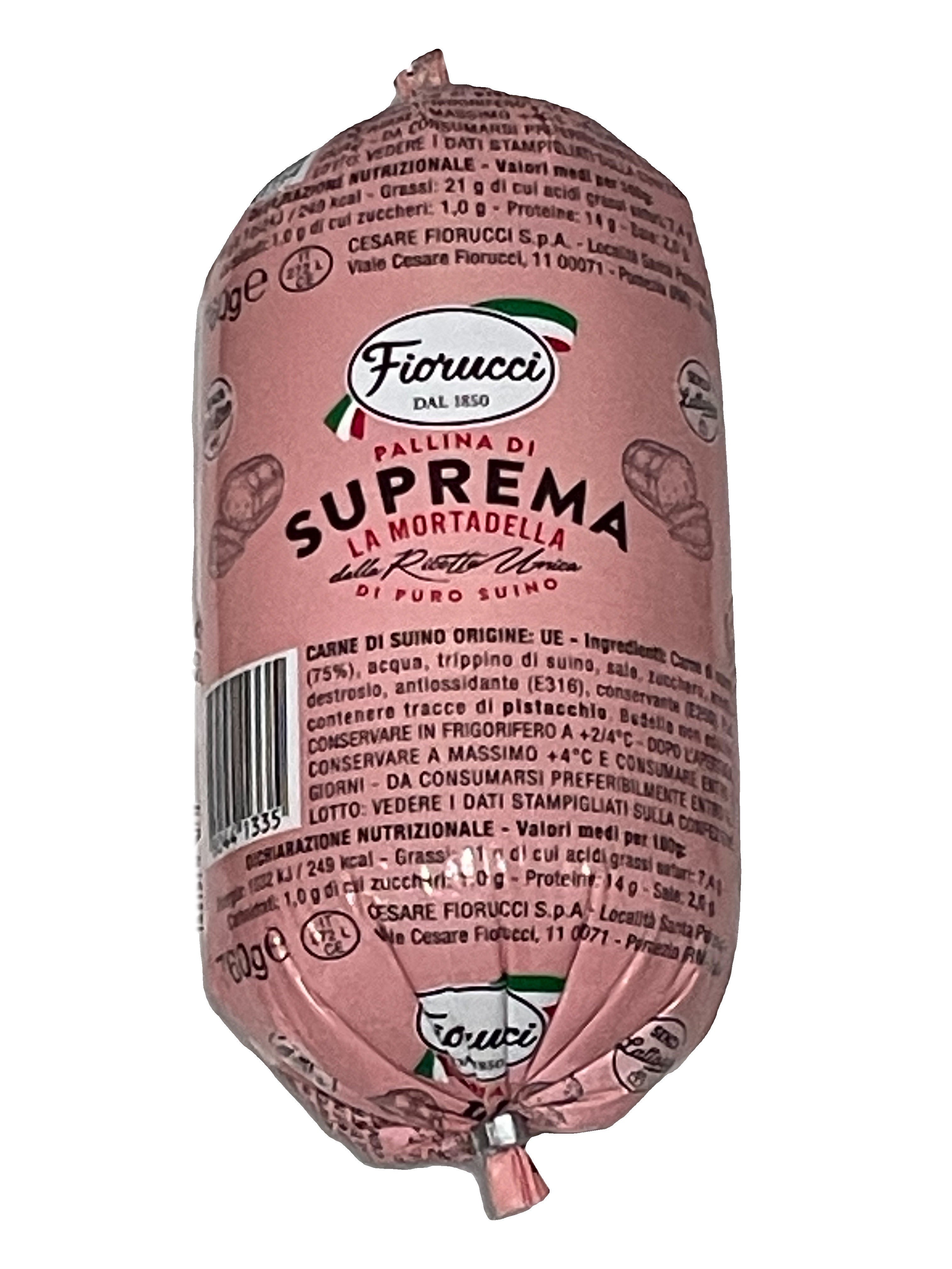 Mortadella - Fiorucci - Brühwurst aus Schweinefleisch – Ital. Feinkost ...