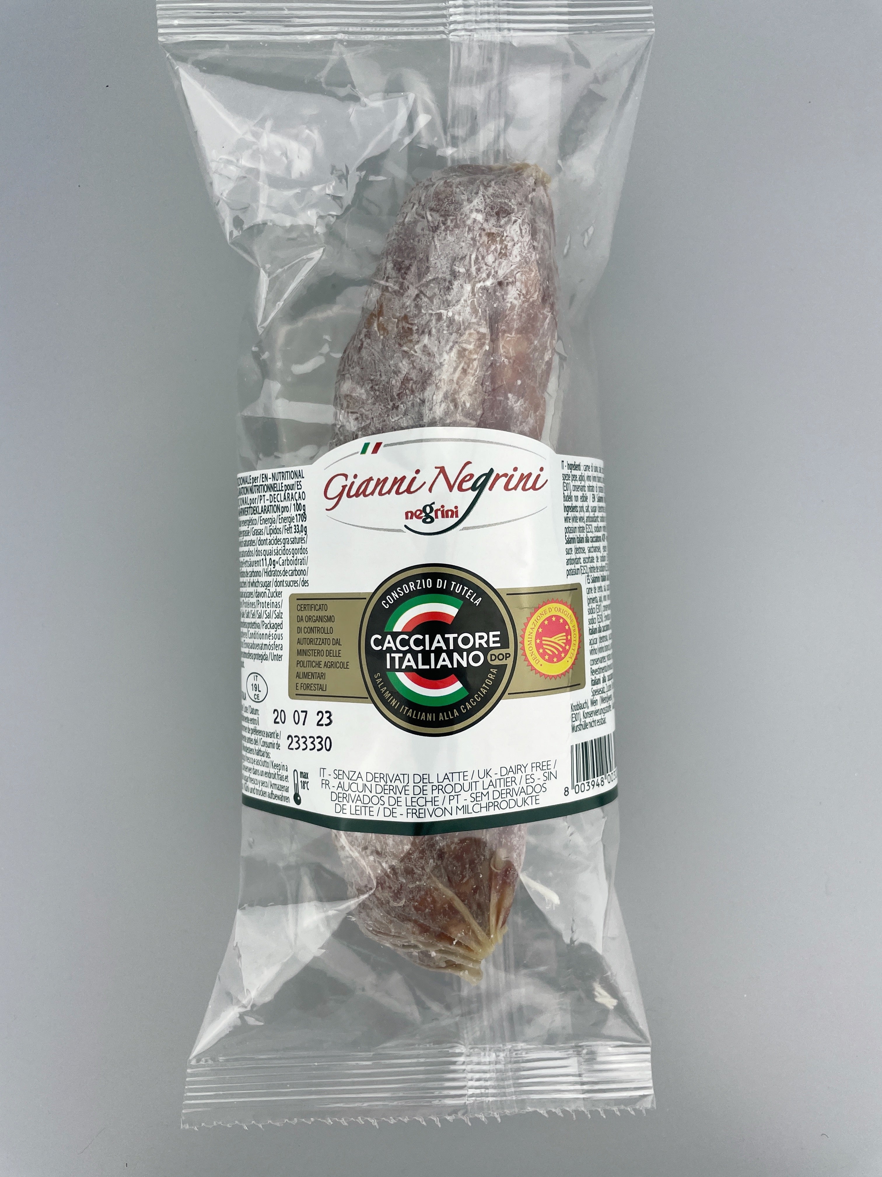 Salame Cacciatore – Gianni Negrini - Edel gewürzte italienische Salami ...